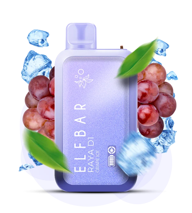 Elf Bar RAYA 13000 Grape Ice, оригинал - Elf Bar Shop