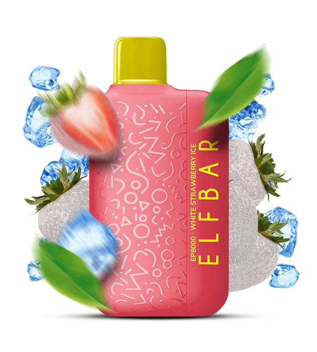 Elf Bar EP8000 White Strawberry Ice, оригинал - Elf Bar Shop